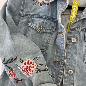 Gianni Bini | Jackets & Coats | Gianni Bino Floral Embroidered Landon ...